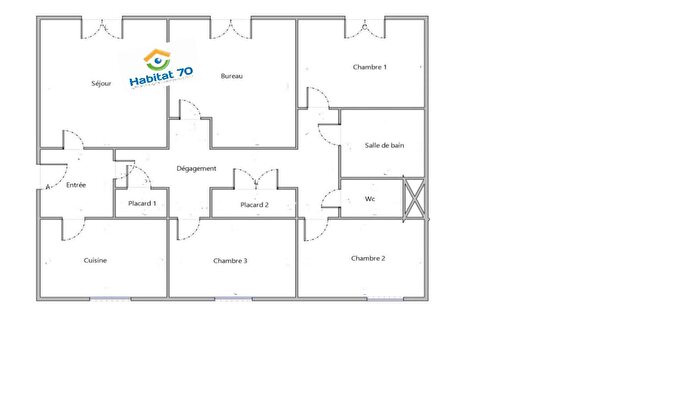 Appartement à louer - Lure - 5 pièces - 4 chambres