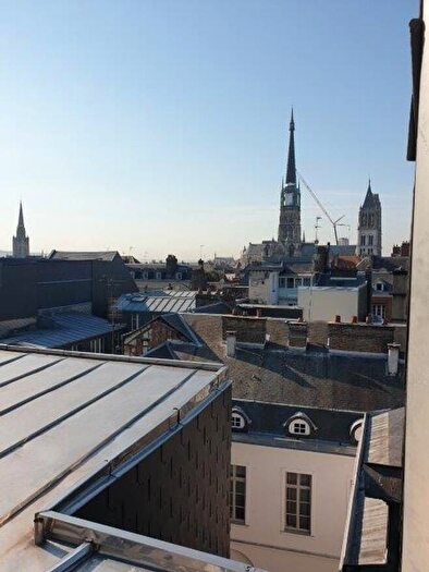 Appartement à louer - Vieux Marché-Cathédrale, Rouen - 2 pièces - 1 chambre