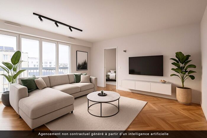 Paris 19ème, Jourdain, Pyrénées : Appartement 3 pièces à vendre