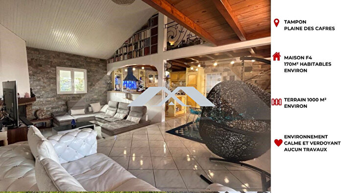 Maison à vendre - Le Tampon, La Grande Ferme, Le Coin Tranquille, Notre-Dame de la Paix - 4 pièces - 3 chambres