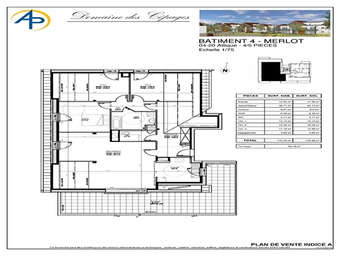 Appartement à vendre - Colmar, Saint-Vincent - 4 pièces - 4 chambres