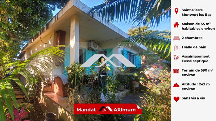 Maison à vendre - Saint-Pierre, Terre Rouge, La Ravine des Cafres les Hauts - 3 pièces - 2 chambres