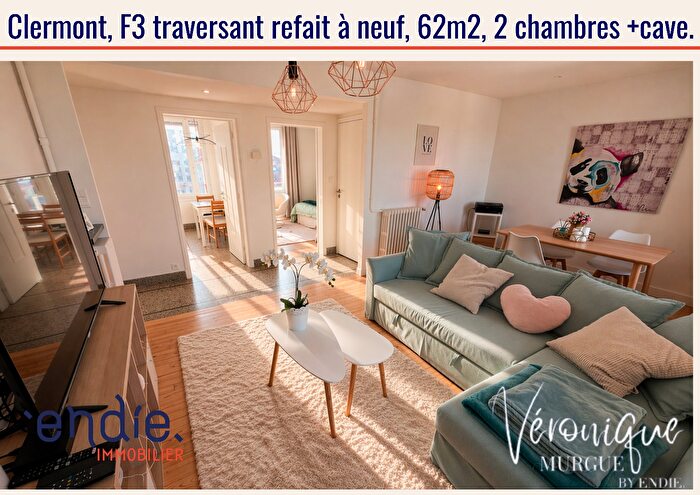 Appartement à vendre - Clermont-Ferrand, Delille, Cathédrale, La Gare - 3 pièces - 2 chambres