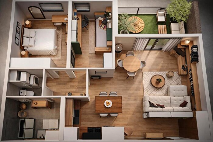 Appartement à vendre - Garons - 3 pièces - 2 chambres