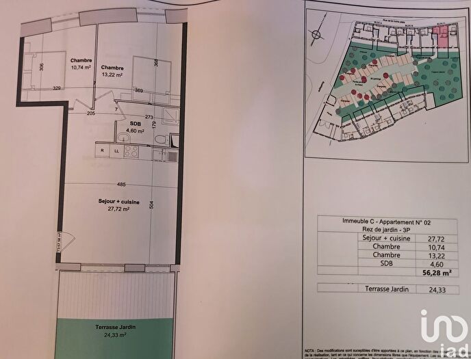 Appartement à vendre - Étampes, Centre-Ville - 3 pièces - 2 chambres