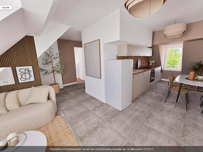 Appartement à vendre - Audincourt, Centre-ville - 3 pièces - 2 chambres