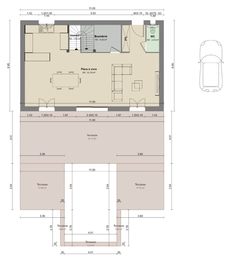 Maison 4 pièces à vendre - Le Tignet