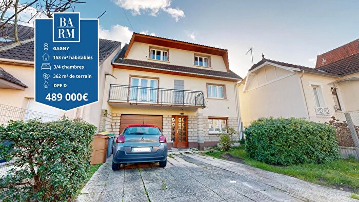 Maison à vendre - Gagny, Le Chénay - 6 pièces - 3 chambres