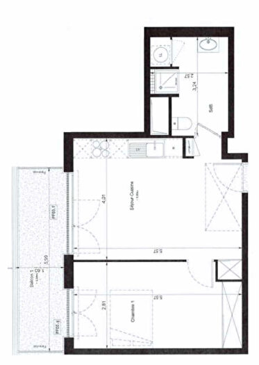 Livry-Gargan, Gargan : Appartement 2 pièces à louer
