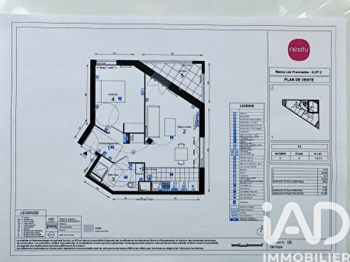 Appartement à vendre - Massy, Massy-Opéra, La Bonde - 2 pièces - 1 chambre