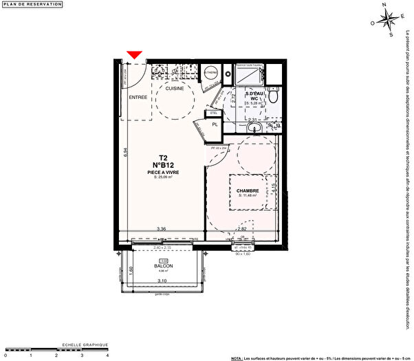 Appartement à vendre - Saint-Pol-de-Léon - 2 pièces - 1 chambre