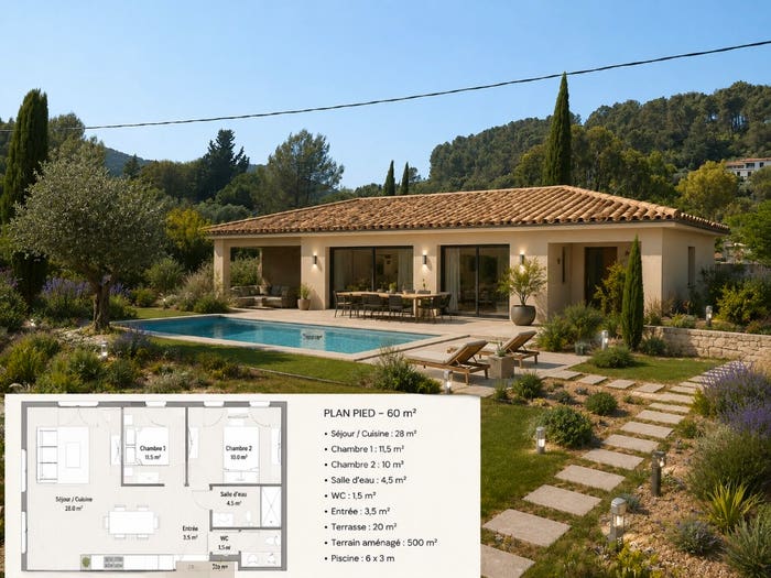 Maison 3 pièces à vendre à Solliès-Pont