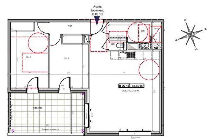Appartement à vendre - Claix - 3 pièces