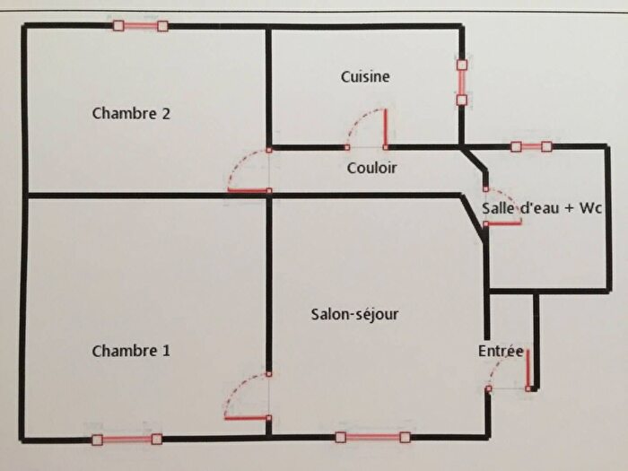 Appartement à louer - Villiers-L Michel, Levallois-Perret - 3 pièces - 2 chambres