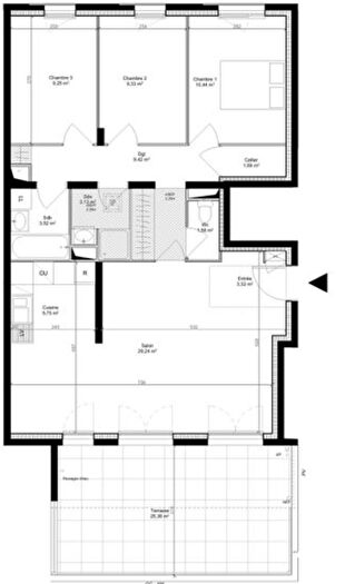 Arpajon - Appartement 4 pièces à vendre