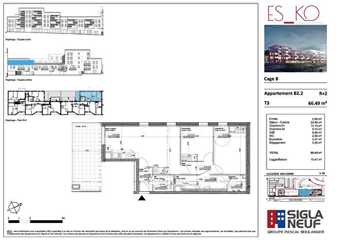 Valenciennes, Cheminots, Acalas, Fb de Lille - Appartement 3 pièces à louer