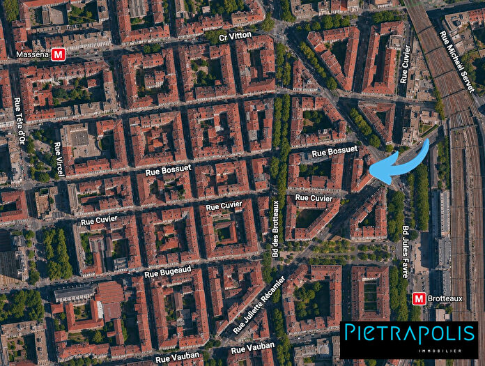 Lyon 6ème, Les Brotteaux - Appartement 3 pièces à vendre