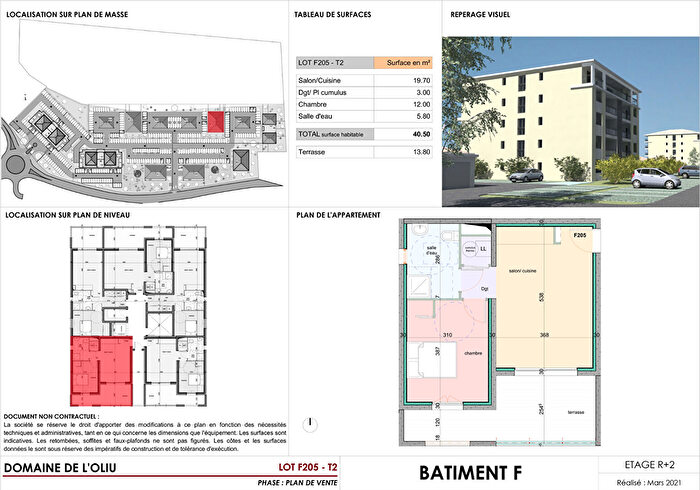 Appartement à vendre - Lucciana - 2 pièces - 1 chambre