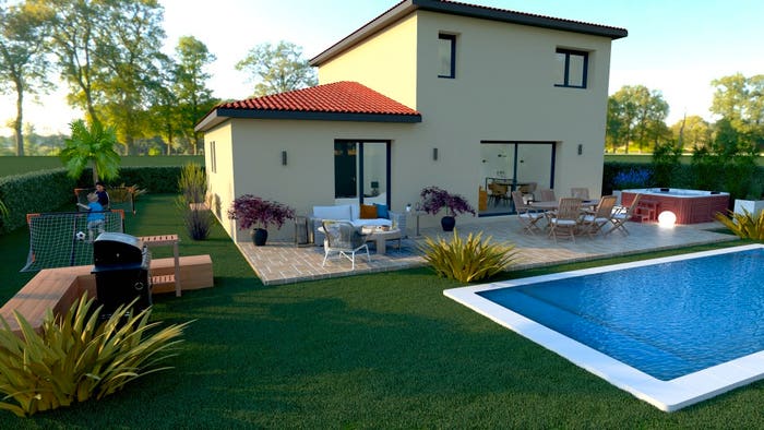Maison 4 pièces à Villeneuve-la-Rivière, à vendre