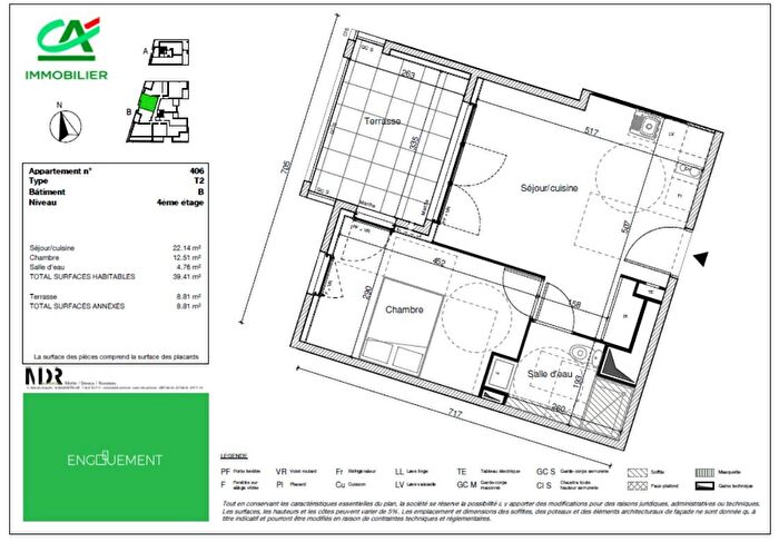 Appartement 2 pièces à louer - Montpellier, Croix d'Argent