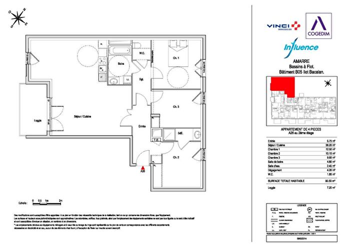 Appartement 4 pièces à louer à Bordeaux, Bassins à Flot