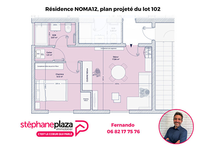 Appartement 2 pièces à Lons-le-Saunier, Gare, Préfecture, Salines, à vendre