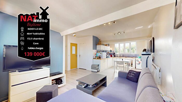 Appartement à vendre - Noisy-le-Sec, Centre-ville, Gare - 2 pièces - 1 chambre