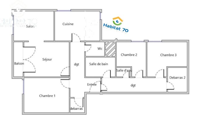Appartement 5 pièces à Plancher-les-Mines, à louer