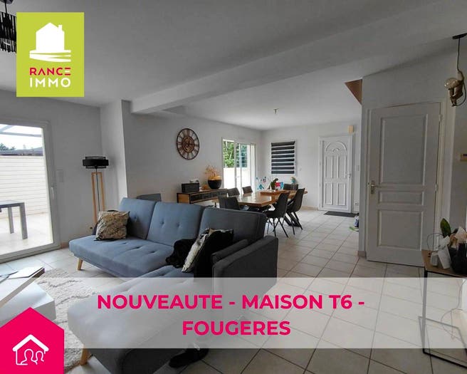 Bonabry-Paron, Fougères : Maison 6 pièces à louer