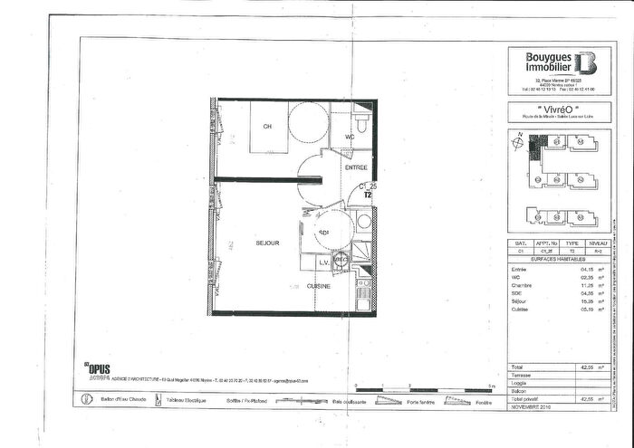 Sainte-Luce-sur-Loire - Appartement 2 pièces à louer