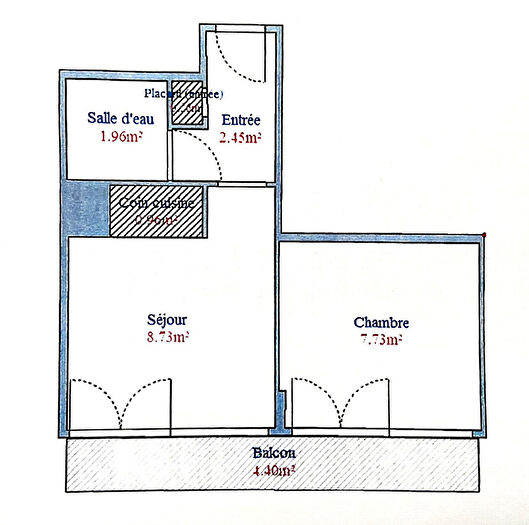 Appartement 2 pièces à Nanterre, Plateau, à vendre