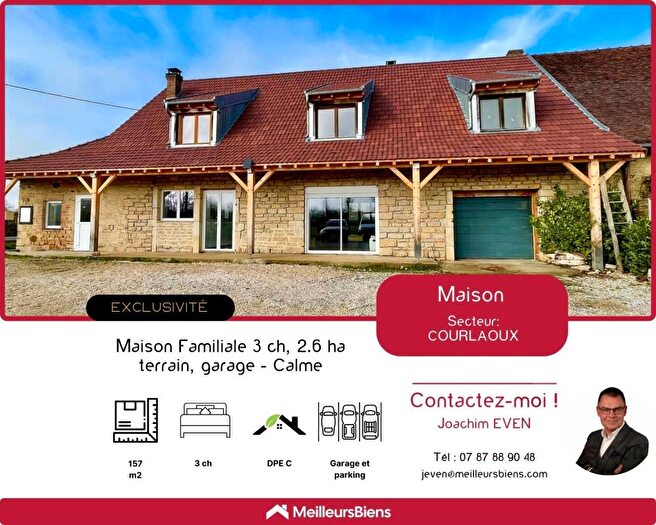 Maison à vendre - Courlaoux - 6 pièces - 3 chambres
