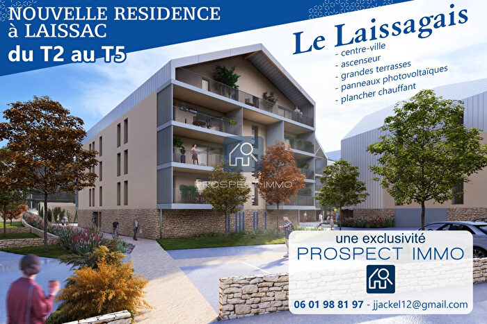 Appartement à vendre - Laissac - 3 pièces - 2 chambres