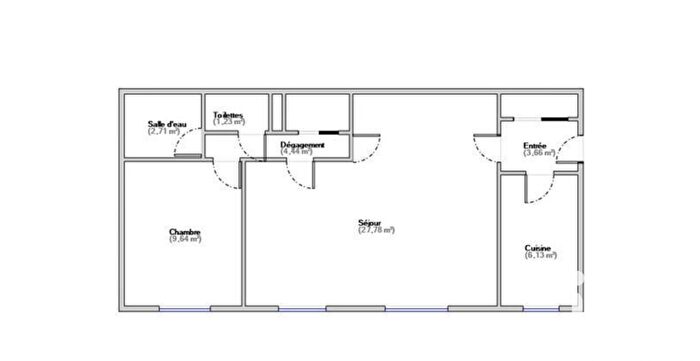 Appartement à vendre - Créteil, Centre ancien - 3 pièces - 2 chambres