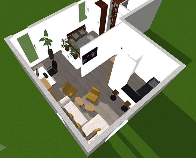 Appartement à louer - Villeurbanne, Grand Clément - 2 pièces - 1 chambre