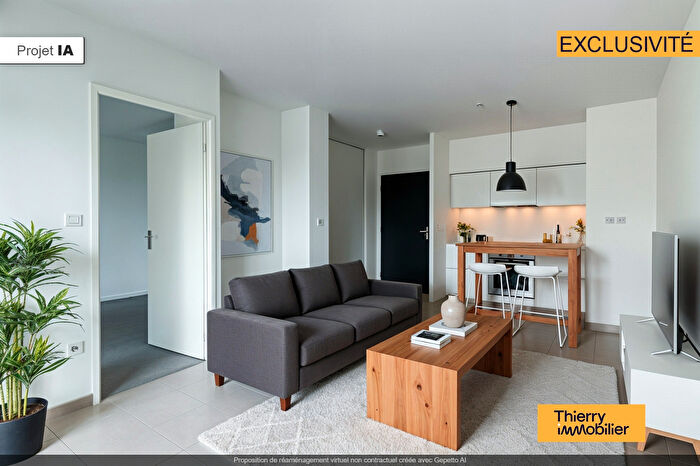 Appartement à vendre - Saint-Herblain, Bourg - 2 pièces - 1 chambre