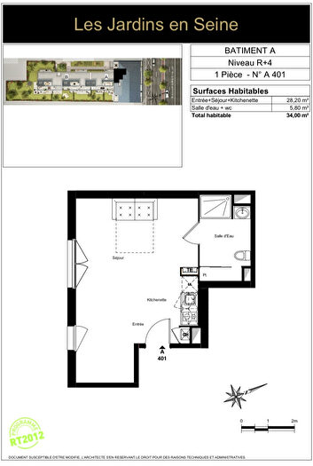 Appartement 1 pièce à louer à Mantes-la-Jolie, Gassicourt