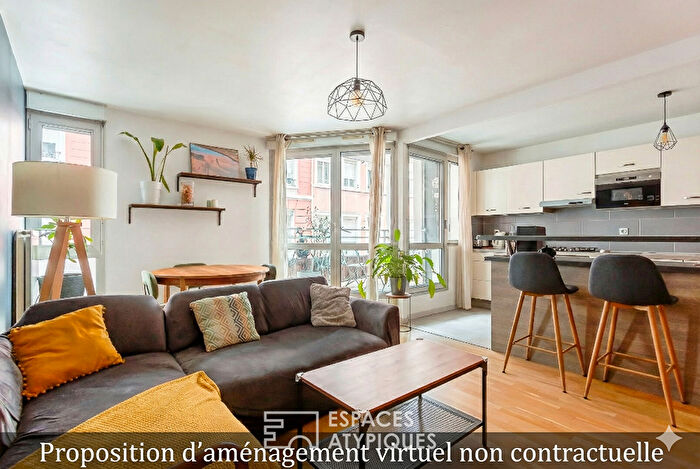 Appartement à vendre - Villeurbanne, Charmettes - 3 pièces - 2 chambres