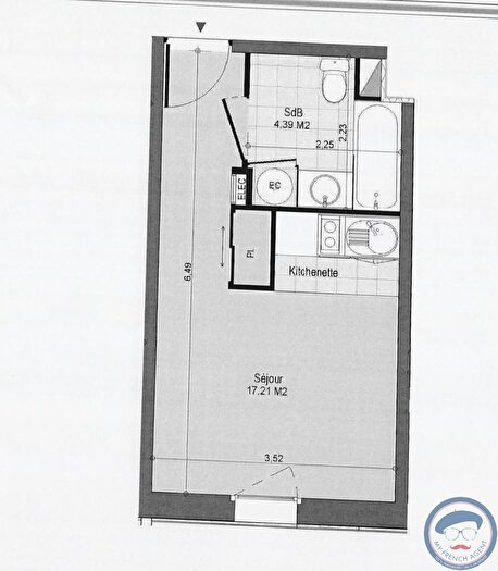 Appartement à vendre - Tours, Velpeau - 1 pièce