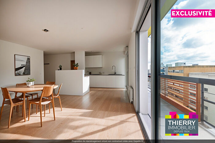 Appartement à vendre - Rezé, Pont Rousseau - 3 pièces - 2 chambres