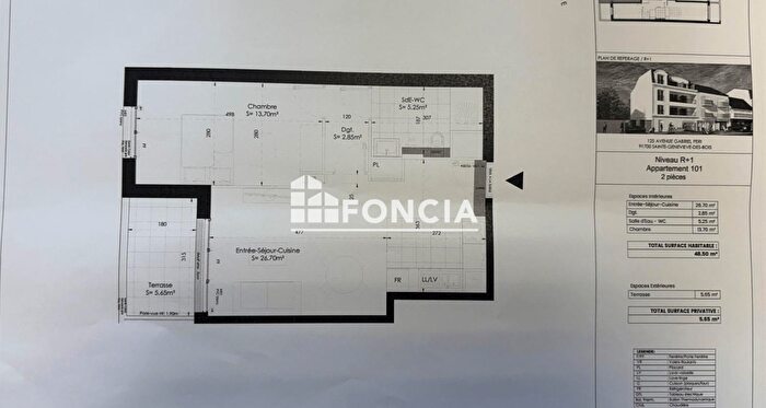 Appartement à vendre - Sainte-Geneviève-des-Bois, Paul Vaillant Couturier - 2 pièces - 1 chambre