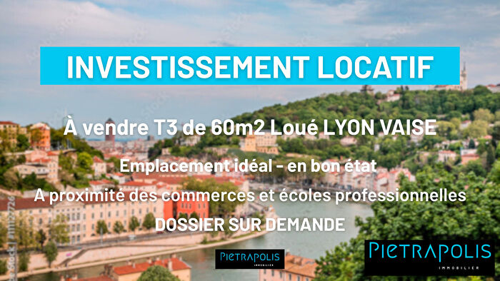 Appartement à vendre - Lyon e  - 3 pièces - 2 chambres