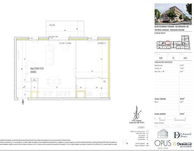 Clermont-Ferrand, Jaude, Fontgiève Saint-Alyre - Appartement 2 pièces à louer