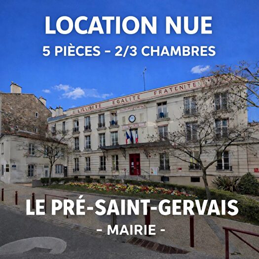 Appartement à louer - Le Pré-Saint-Gervais, Centre-ville, Egalité - 4 pièces