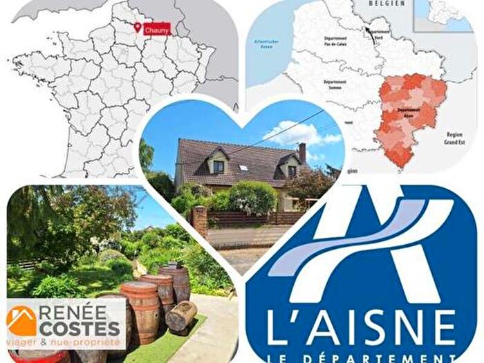 Maison à vendre - Chauny Renan Sénicourt Croix de Pont lévêque - 4 pièces - 3 chambres