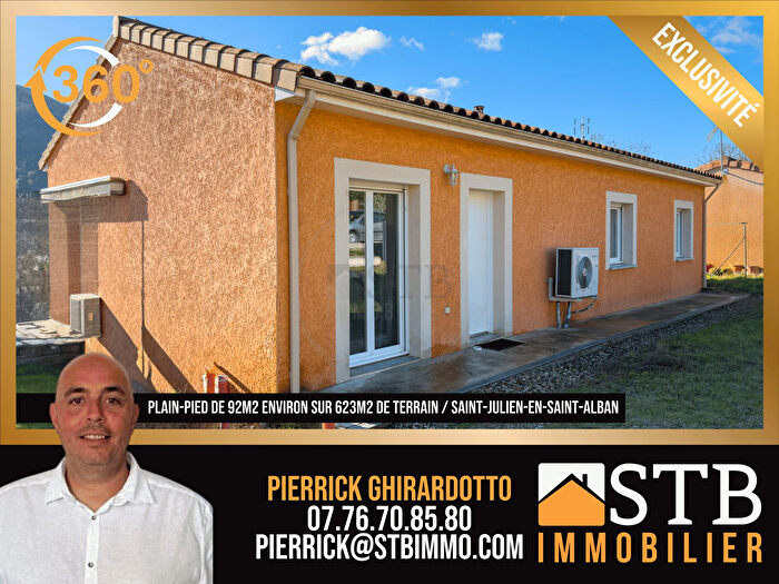 Maison à vendre - Saint-Julien-en-Saint-Alban - 4 pièces - 3 chambres