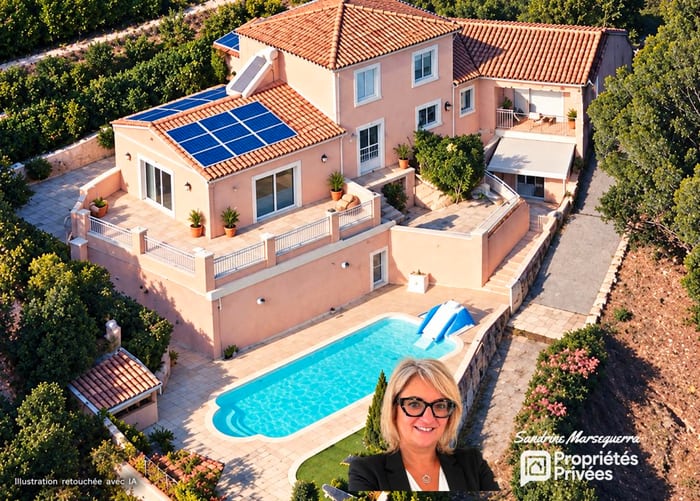 Cagnes-sur-Mer, Pain de Sucre, Caucours : Maison 7 pièces à vendre