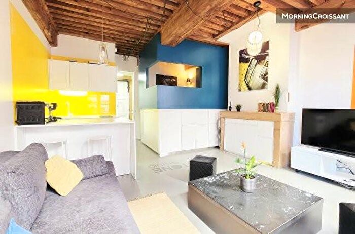 Appartement à louer - Pentes de la croix-rousse, Lyon er arrondissement - 2 pièces - 1 chambre