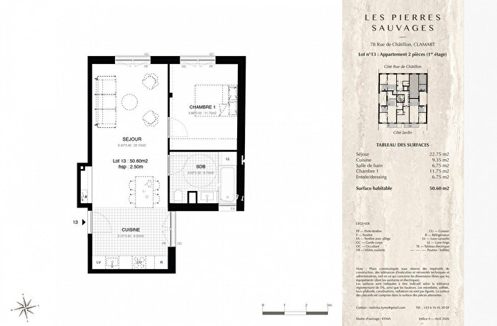 Châtillon, Savoie, Brossolette : Appartement 2 pièces à vendre