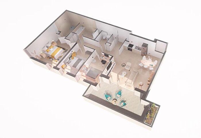 Appartement à vendre - Cagnes-sur-Mer, Saint-Roman, Lautin - 4 pièces - 3 chambres